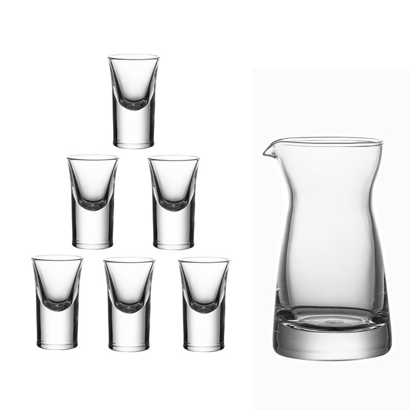 加厚玻璃白酒分酒器套装家用上档次白酒杯具醒酒器批发饭店_德发供应链_义乌购